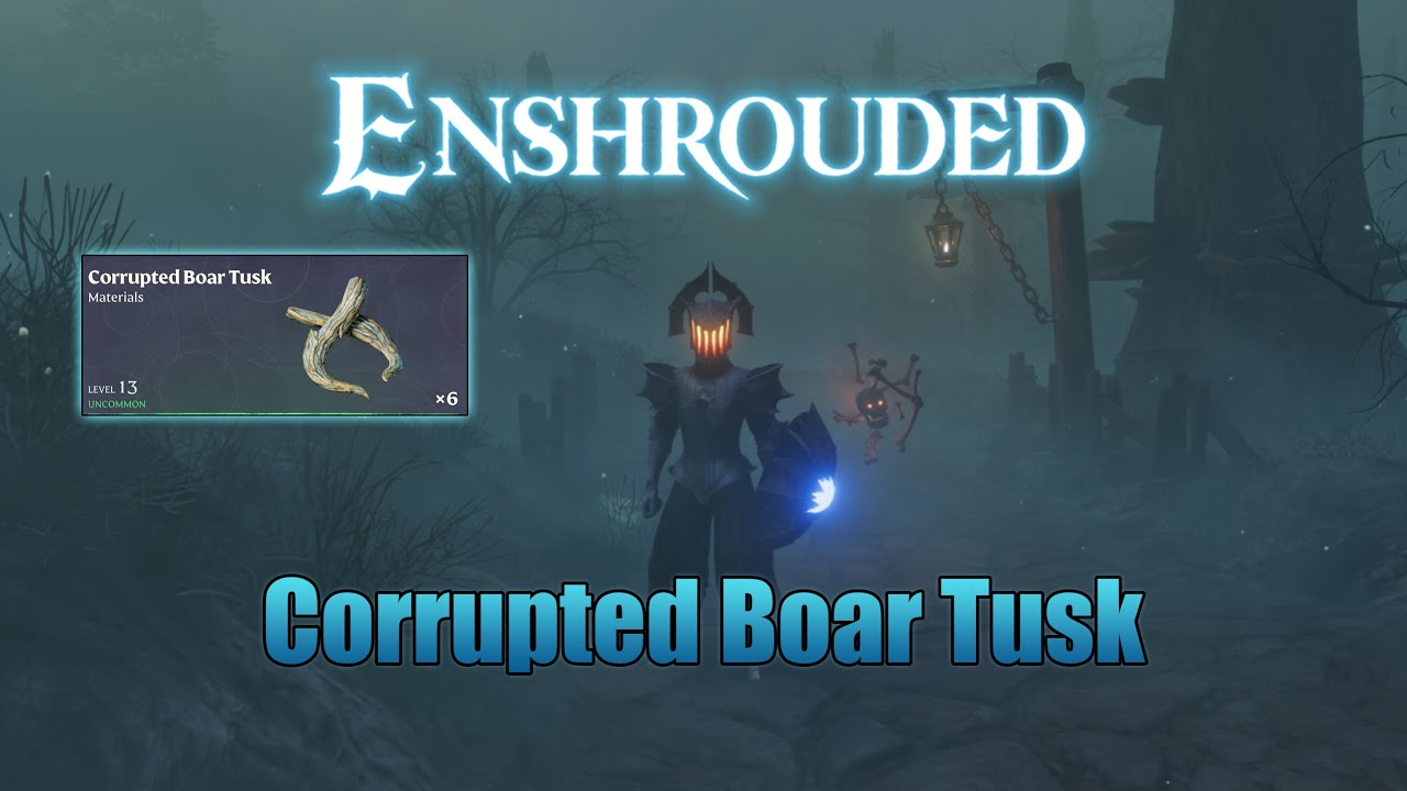 How to get Corrupted Boar Tusk | Enshrouded - YouTube