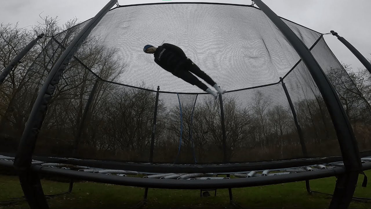 1/4 Back Full // Back Drop 360° - Trampoline - YouTube