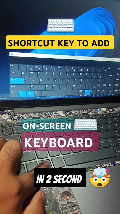 On-screen keyboard ⌨️ shortcut key #shorts #ytshorts #pc #computer # ...