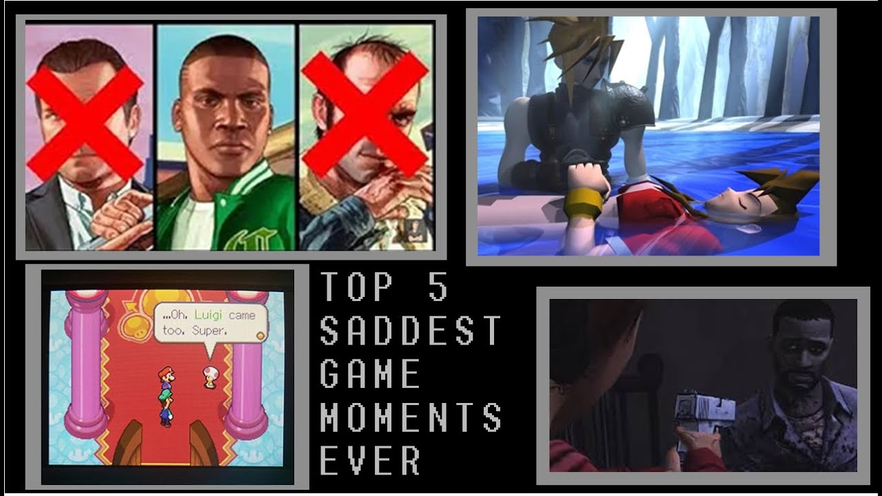 5 Saddest Game Moments Ever - (RDR, GTA + MORE) TRY NOT TO CRY - YouTube