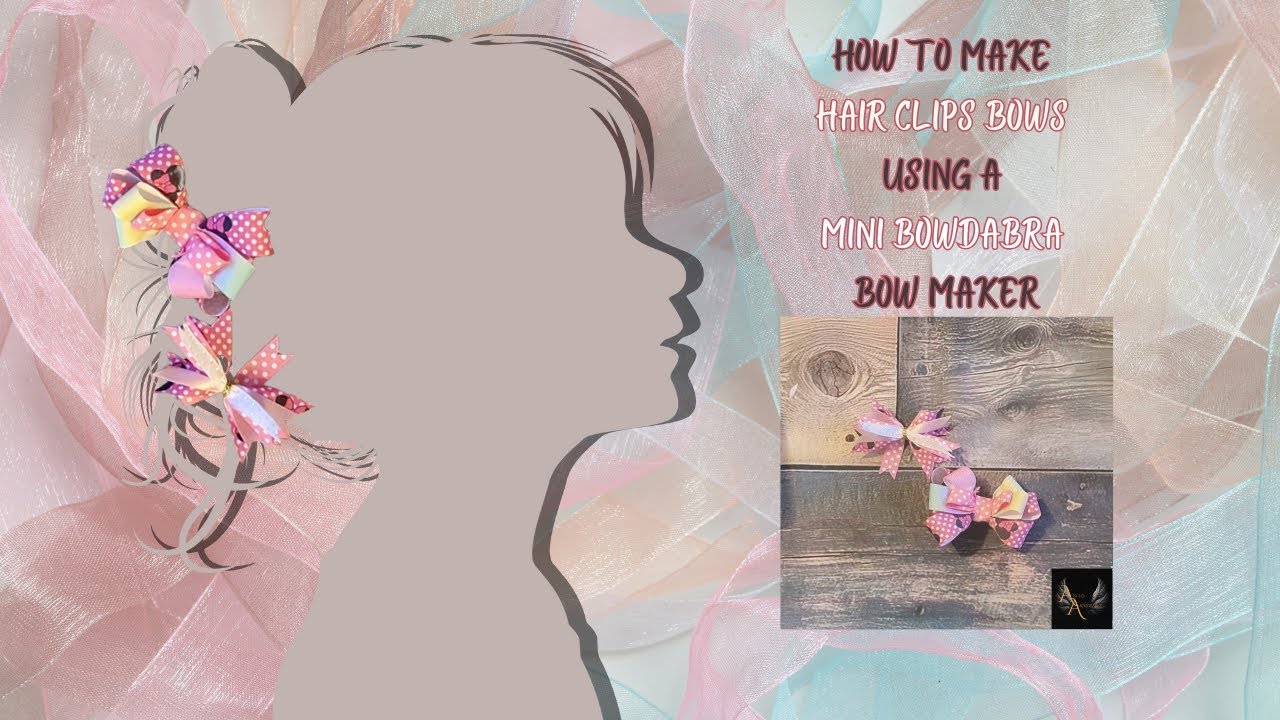 How to make hair clip bows using the mini bowdabra bow maker. - YouTube
