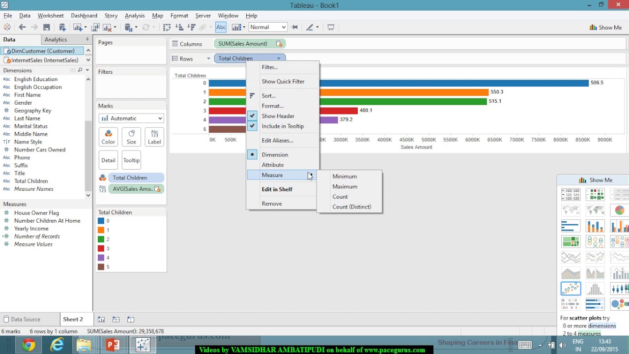 Performing Correlation and Scatter Plots in Tableau - YouTube