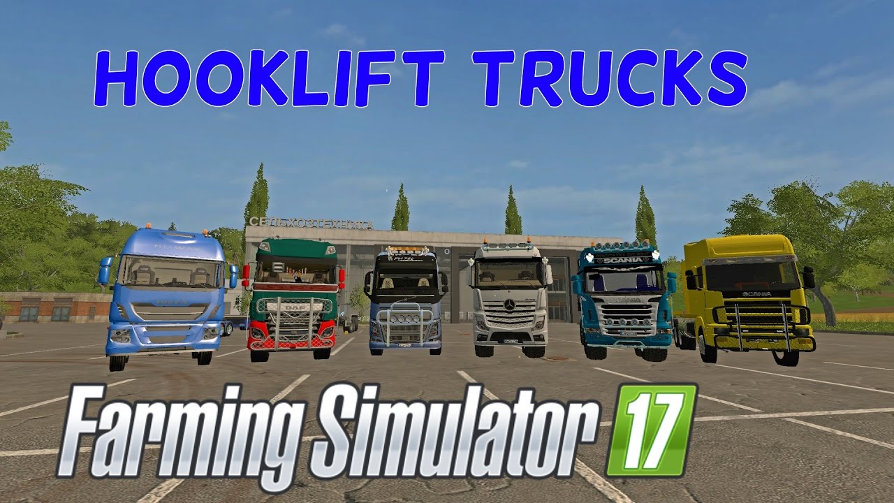 Farming Simulator 2017 Mods NEW HOOKLIFT TRUCKS - YouTube