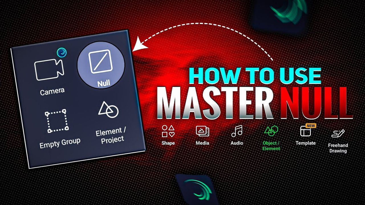 How To Use Null Object Alight Motion Null Tutorial 3d Editing Alight Motion Youtube