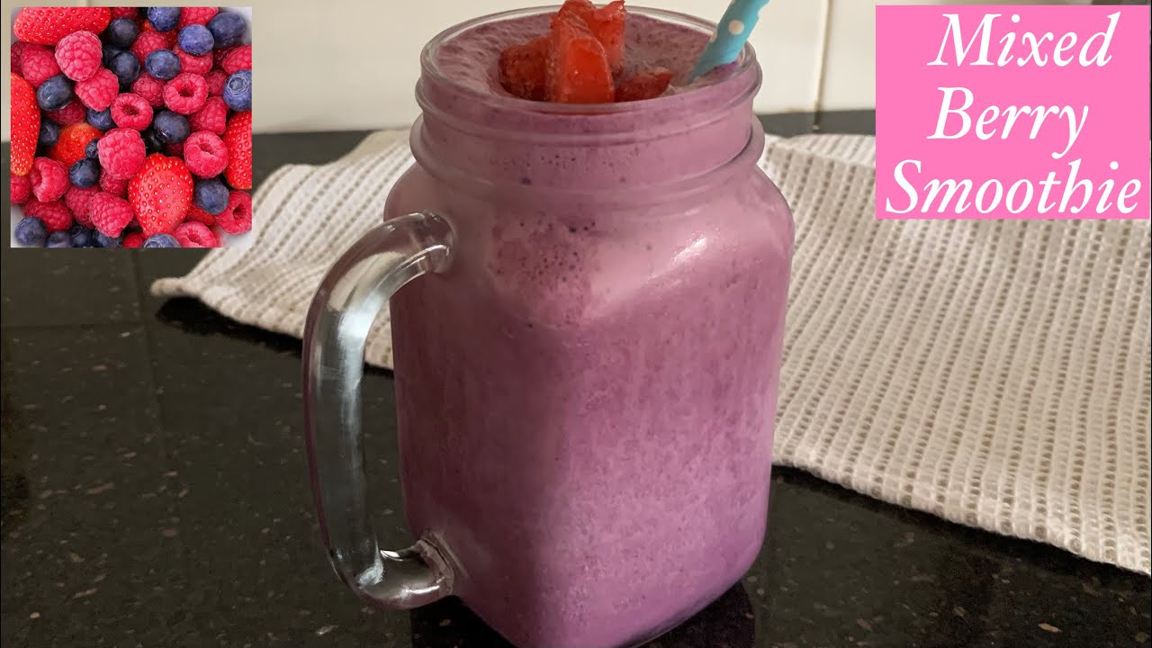 Frozen Mixed Berry Smoothie | Healthy Smoothie Recipe | Easy , Tasty ...