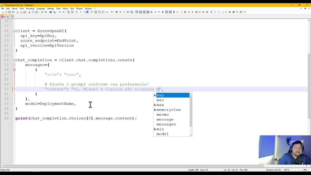Azure OpenAI: Conectando com Python vs PowershAI - YouTube