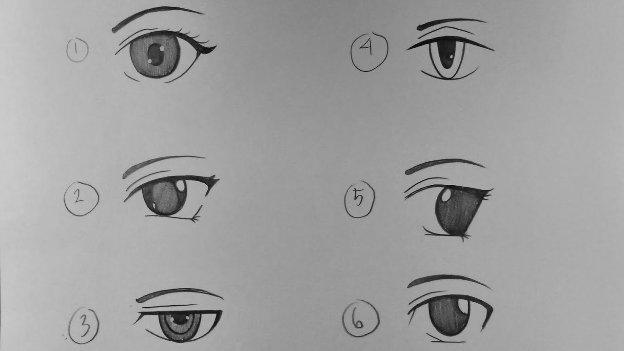 Cara Menggambar Mata Anime Untuk Pemula Step by Step - YouTube