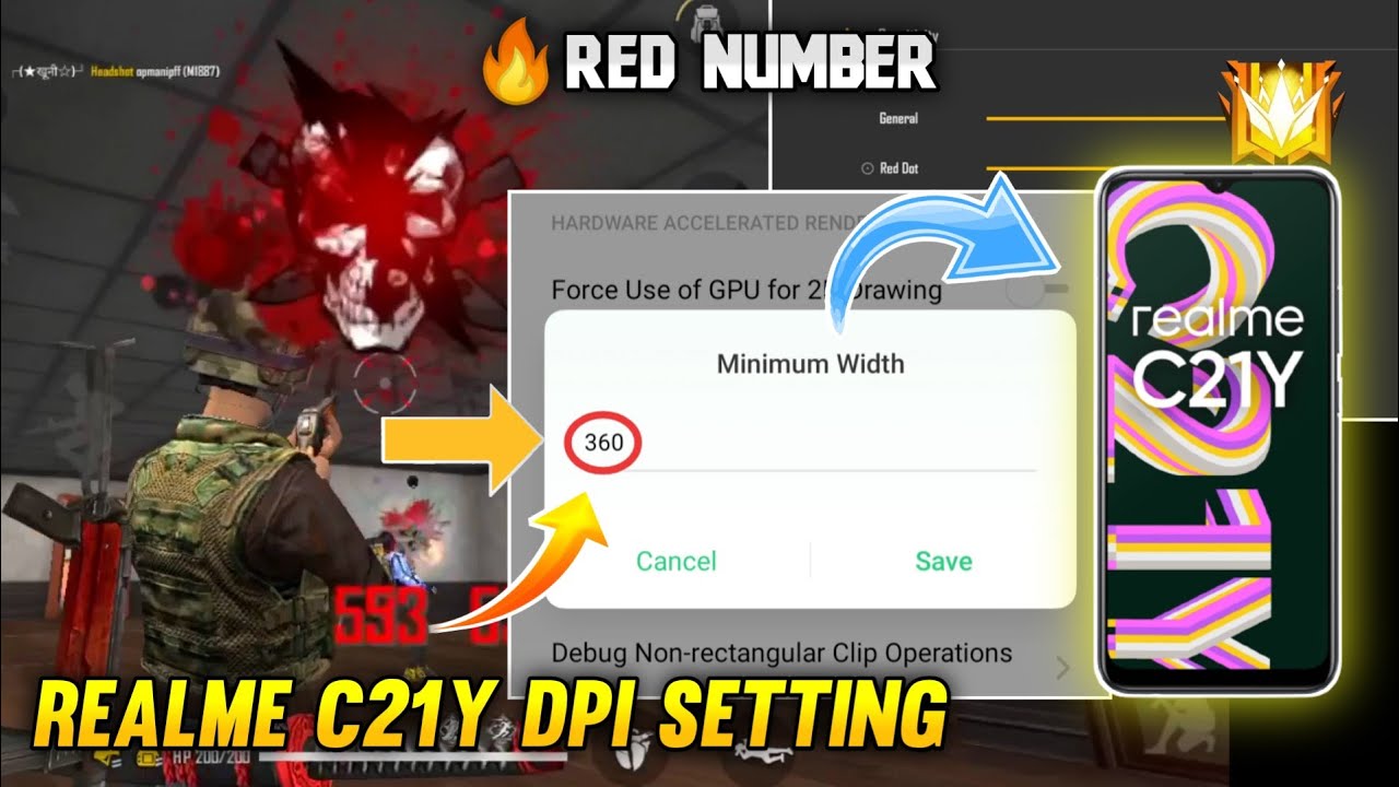 Realme C21y Me Dpi Ki Value Kitni Rakhe Dpi Setting Realme C21y