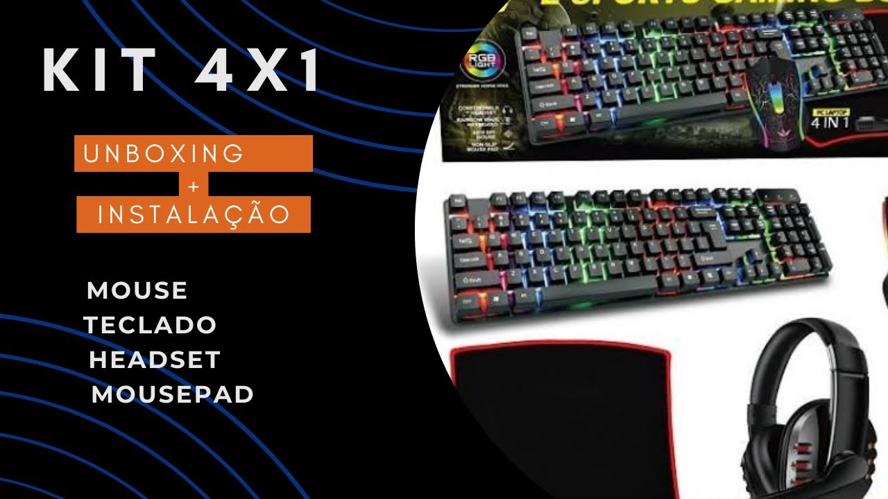 KIT PERIFERICOS 4 EM 1 YELANDAR - YouTube