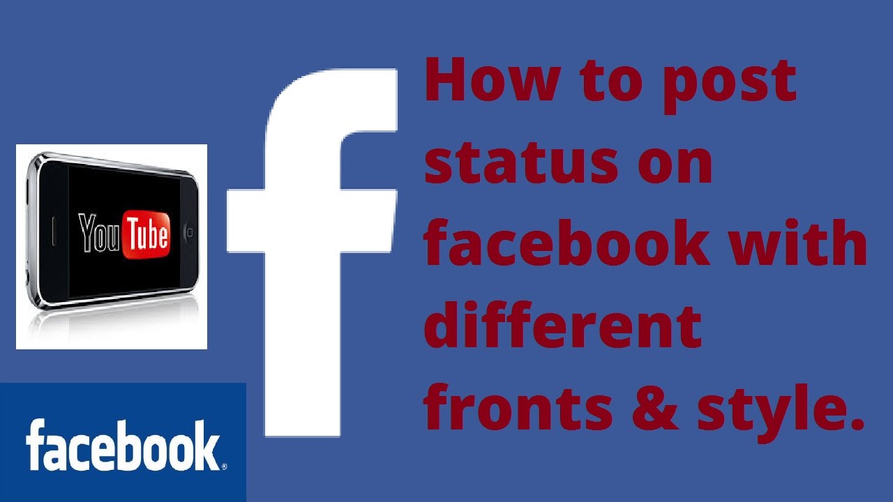 How to post status on facebook with different fronts and Style 2017 ...