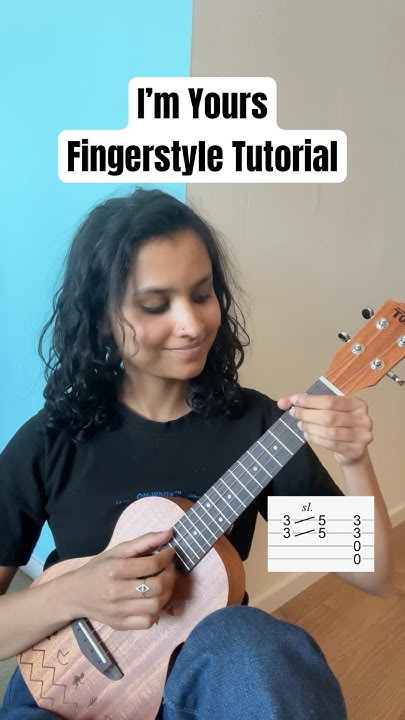 I'm Yours Ukulele Fingerstyle Tutorial #shorts - YouTube
