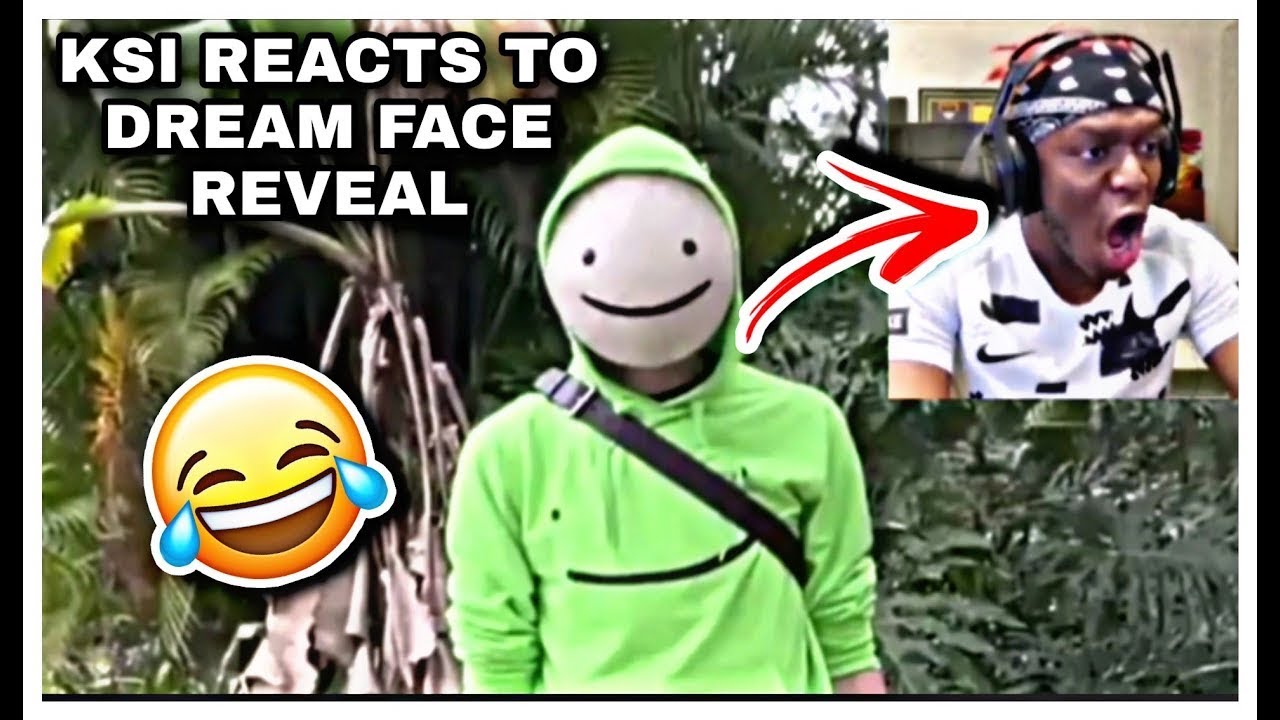KSI reacts to Dreams Face reveal Fanmade 😂😂 - YouTube