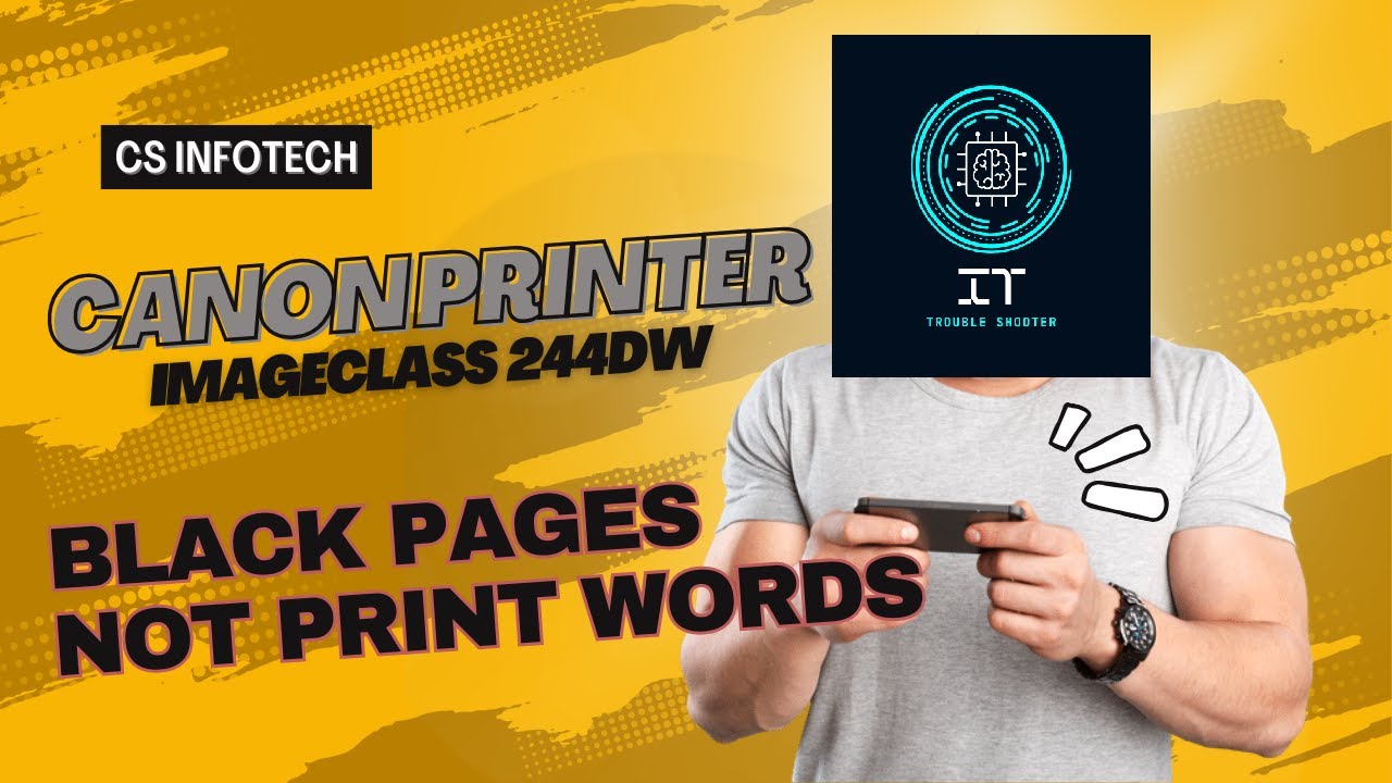 Black Pages? Fixing Canon ImageClass 244DW Issues Like a Pro! - YouTube