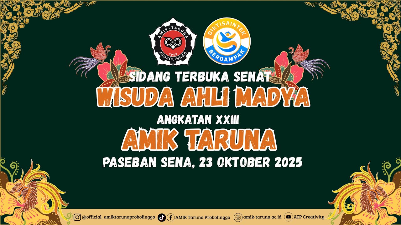 Wisuda AMIK Taruna 2025 - YouTube
