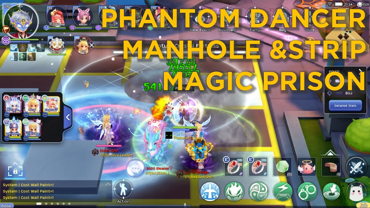 Phantom Dancer Magic Prison 6v6 Practice Matches Ragnarok Mobile - YouTube