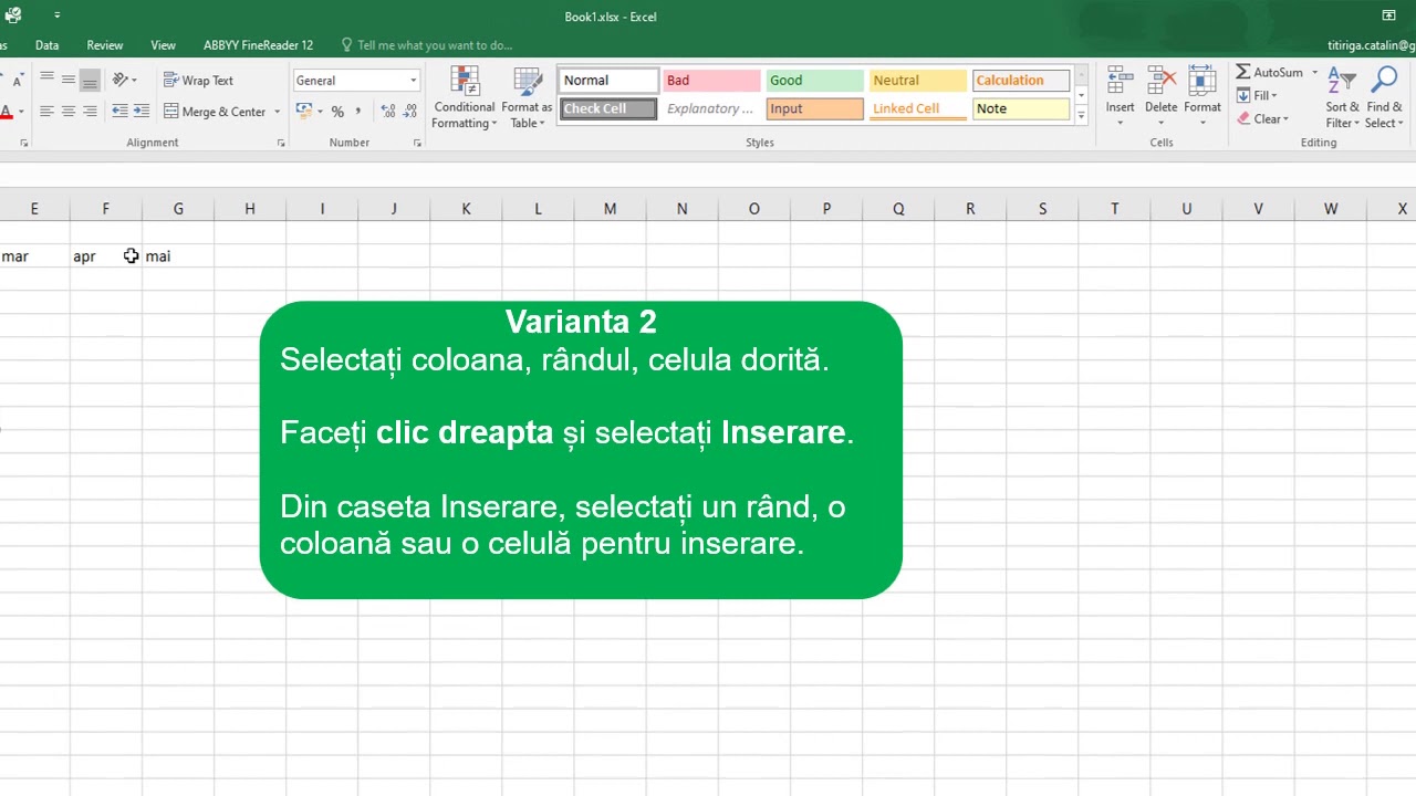 2 introducerea datelor inserare foaie celulă rând coloană - YouTube