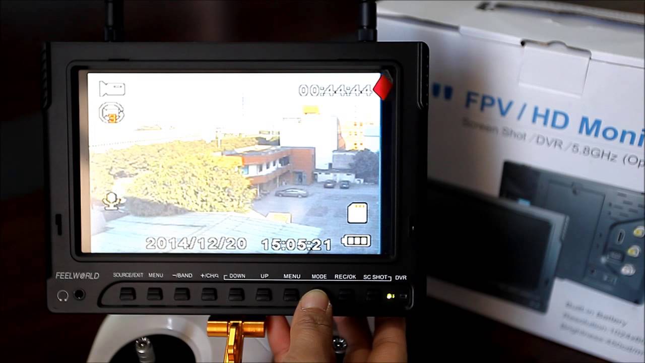 FEELWORLD PVR732 DVR funtion 7'' wireless FPV Monitor for quadcopter ...