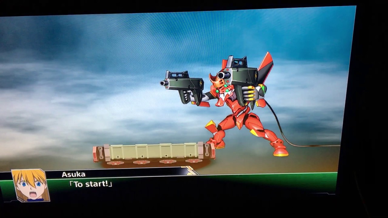 SRW V Eva 02 Weapons Volley - YouTube