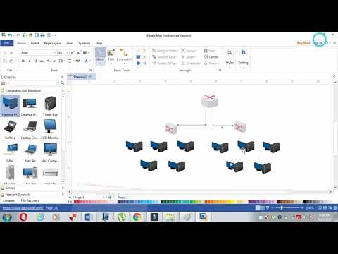 Basic Star Network using Edraw Max Tutorial - YouTube