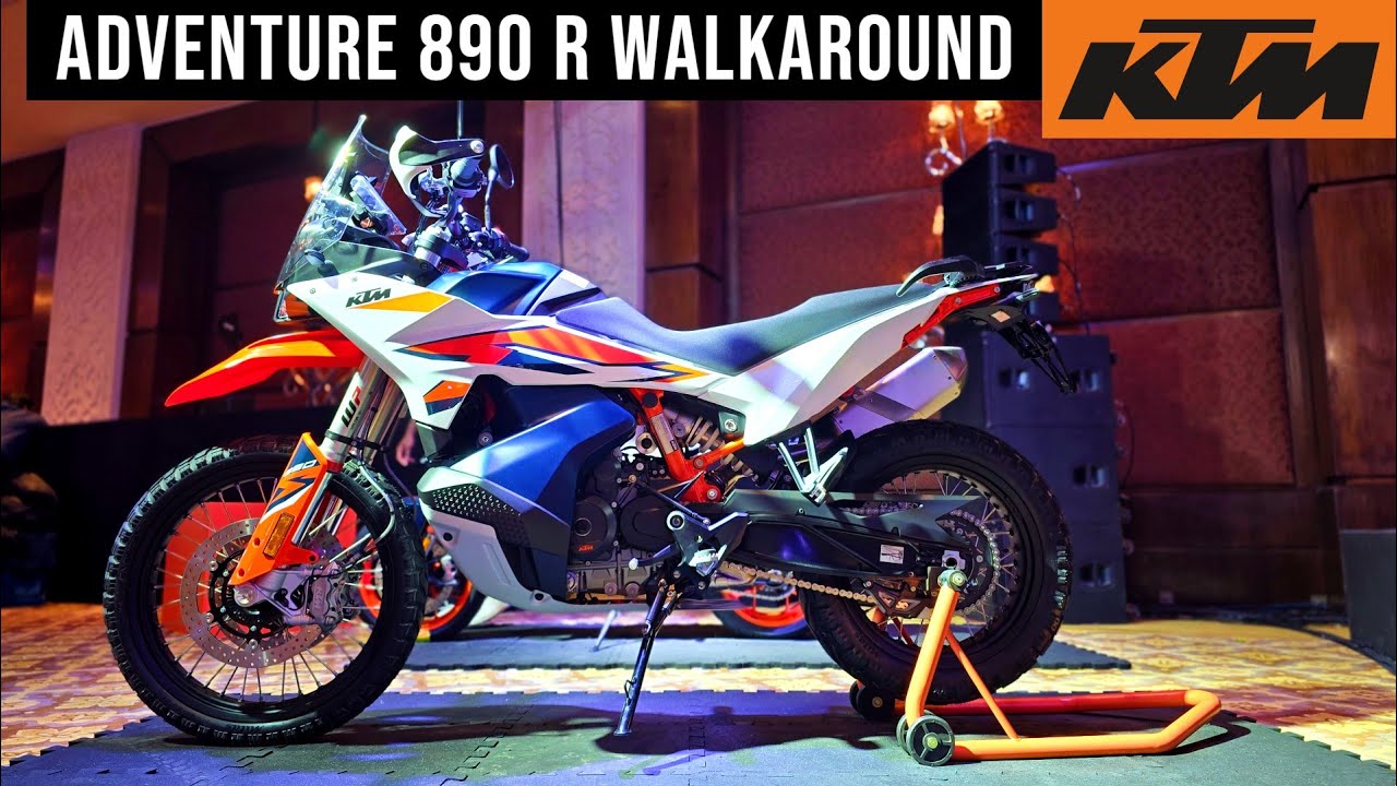 KTM 890 Adventure R First Look Walkaround Review India - YouTube