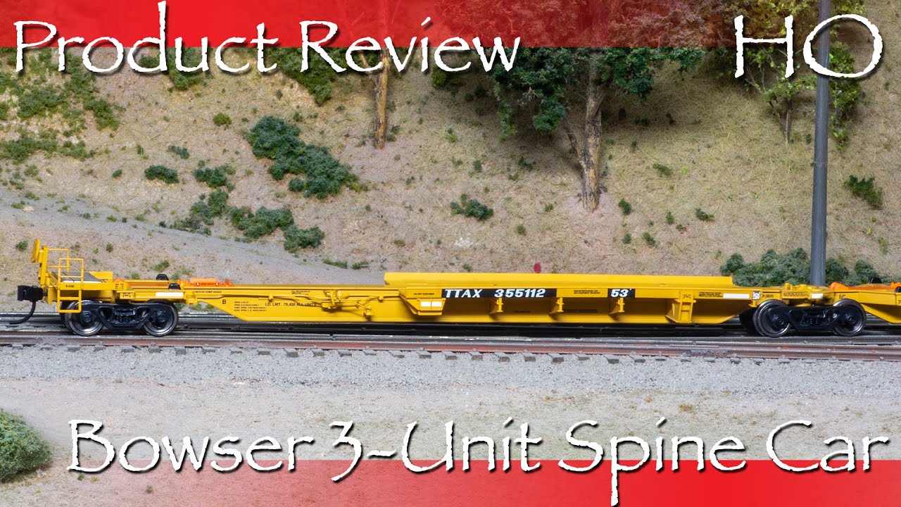Product Review HO Bowser Trinity 3 Unit Spine Car - YouTube