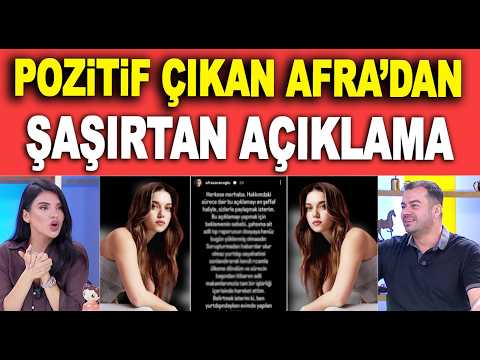 Uyuşturucu testi pozitif çıkan Afra Saraçoğlu'ndan şaşırtan açıklama! / Magazin Turu