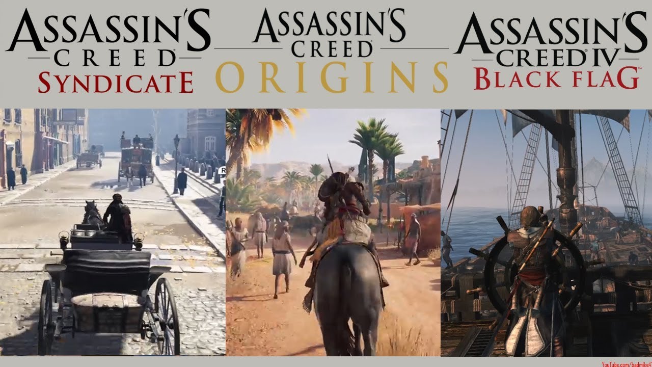 Ways Of Transport Comparison- Assassin's Creed Origins vs Syndicate vs ...