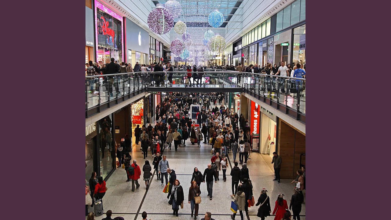 Busy Shopping Mall - YouTube