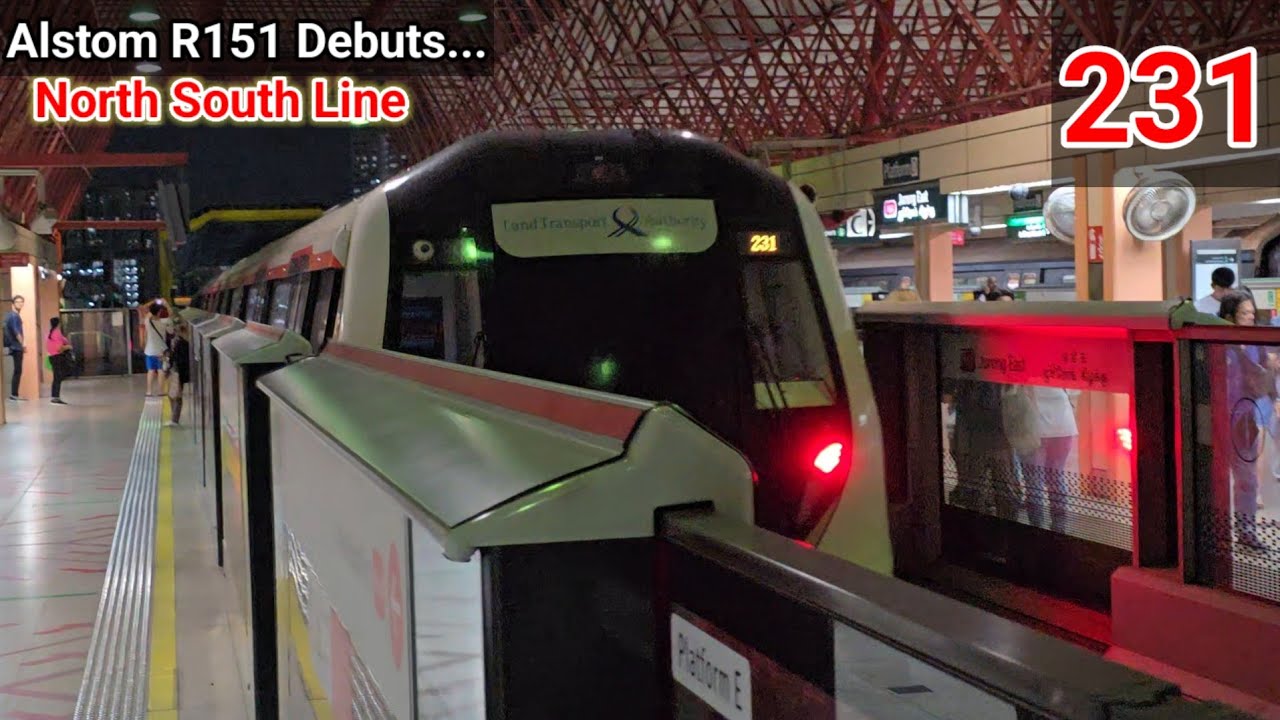 [R151 Debuts the NSL!!!] SMRT TRAINS Ride On the North South Line (Full Journey) — R151 set 839/ ...