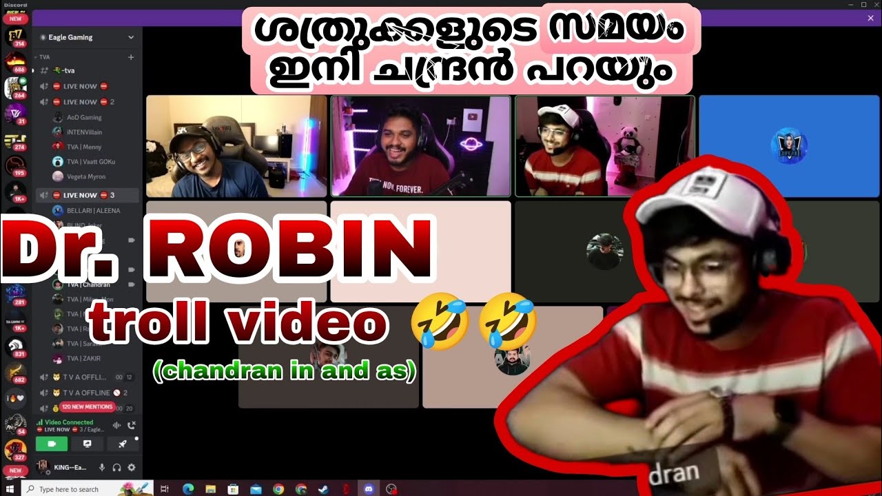 Dr. Robin troll vdo tva discord situation ശത്രുക്കളുടെ സമയം ഇനി ചന്ദ്ര ...