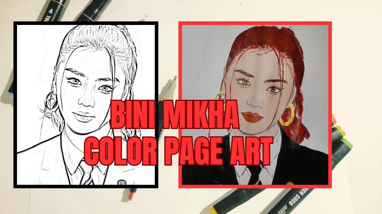 BINI MIKHA ART | MIKHA LIM | NATIONS GIRL GROUP #binimikha #bini - YouTube