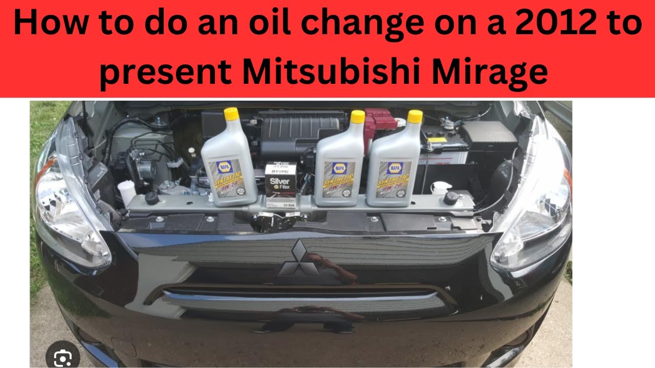 How to change the engine oil and oil filter on a 2015 Mitsubishi Mirage ...