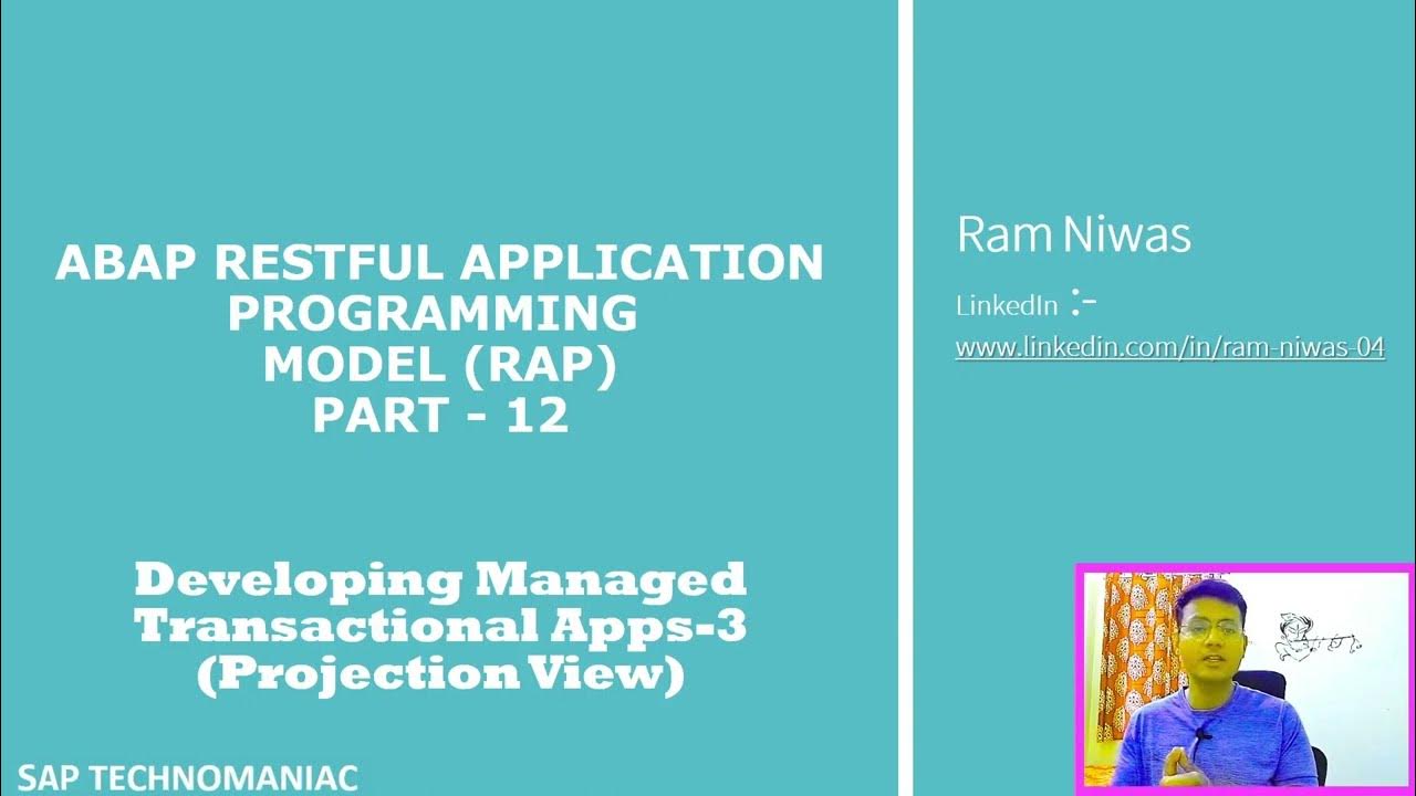 Projection CDS View Managed RAP Application (3) Part 12 - YouTube