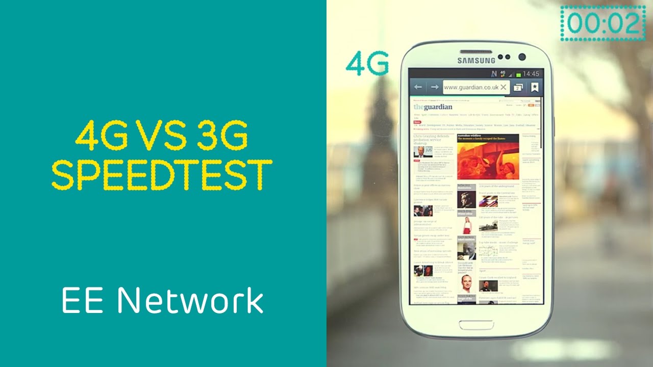 EE 4G Network: 4GEE vs 3G Speedtest from EE - YouTube