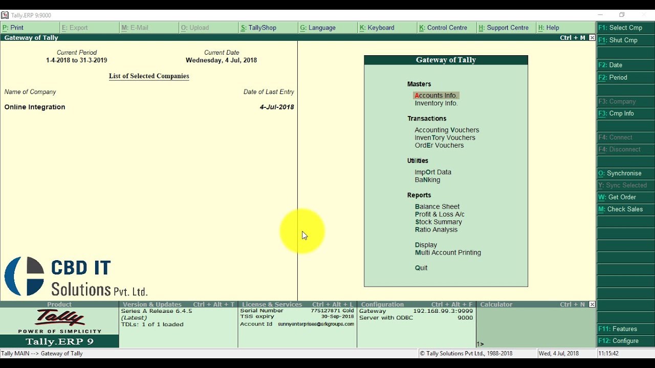 Tally.ERP 9 Integration with ECommerce Website - YouTube
