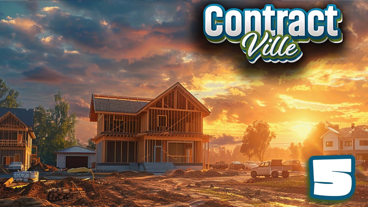 WE'RE BUILDING OUR FIRST HOUSE! - ContractVille Gameplay - YouTube