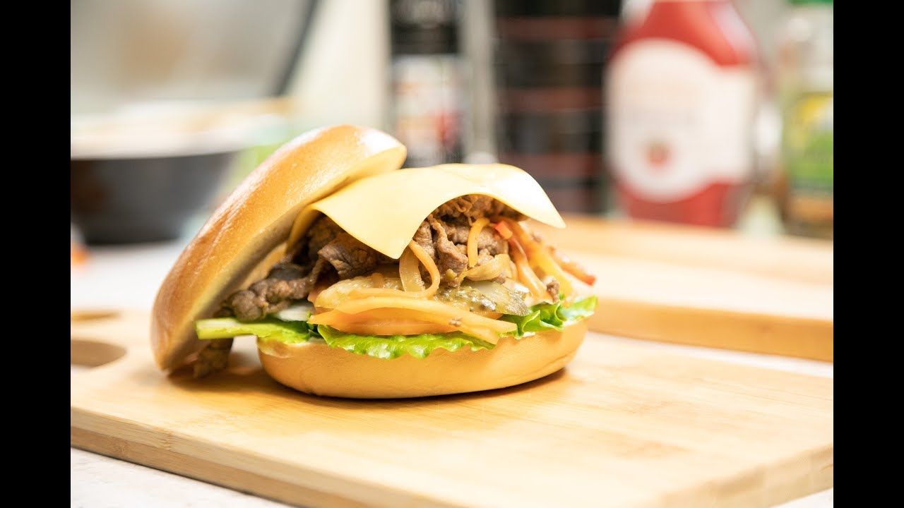 베이글 치즈 불고기 샌드위치(Bagel cheese bulgogi sandwich) - YouTube