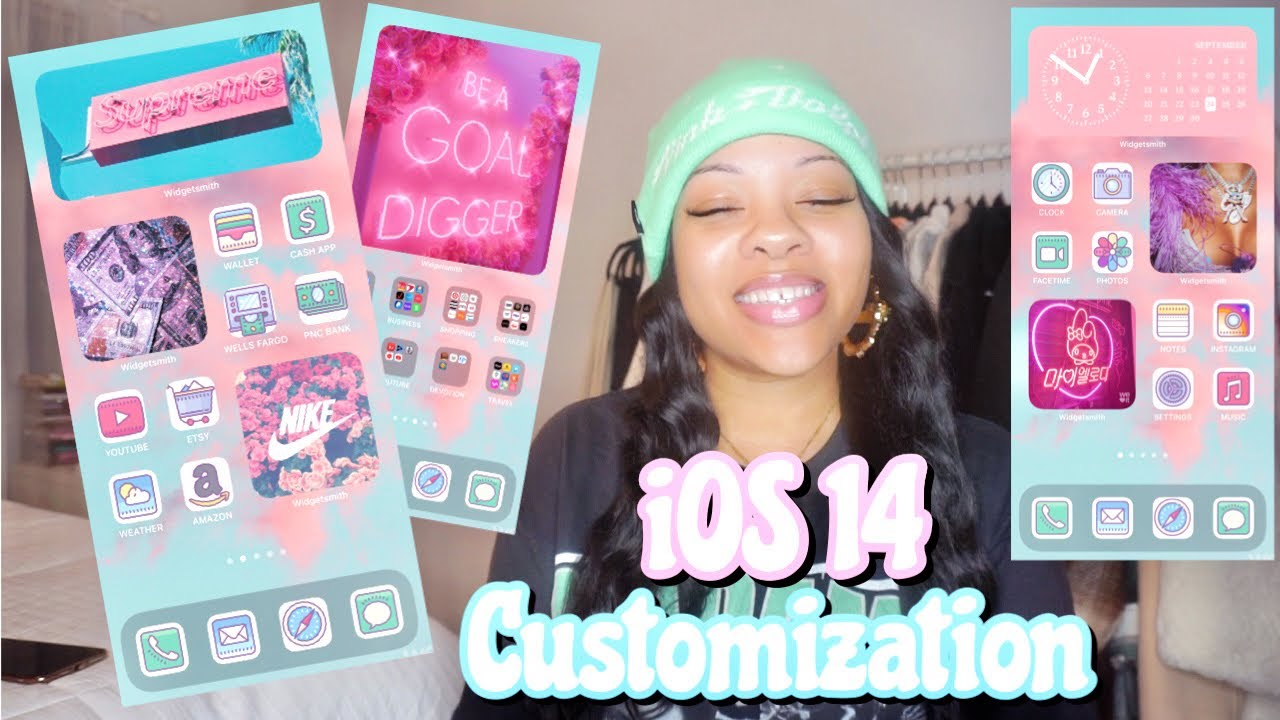 AESTHETIC HOME SCREEN | HOW TO CUSTOMIZE YOUR IPHONE WITH iOS 14 ...