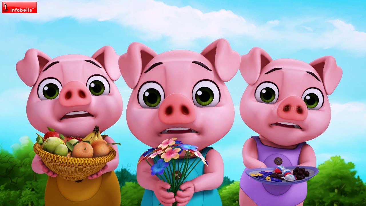 Mr. Wolf's Big Sister and Three Little Pigs | Kannada Stories for Kids ...