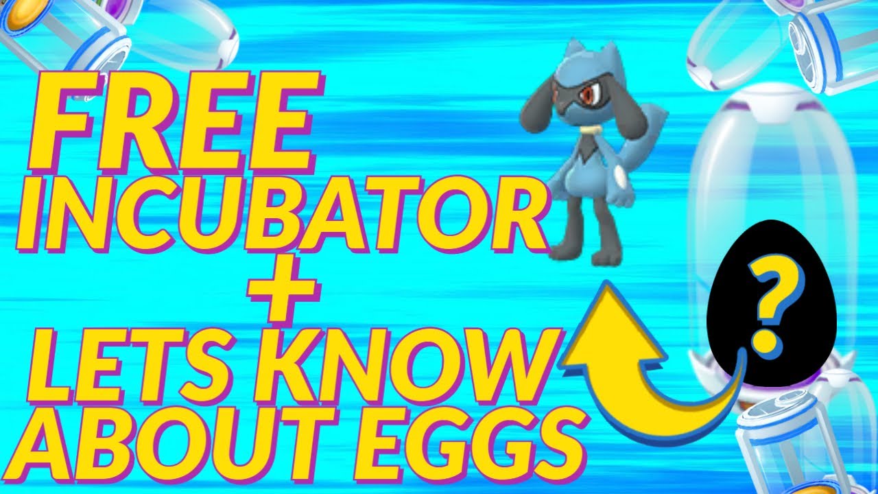 How to get free incubator in Pokemon Go | Incubator Pokemon go | Rare ...