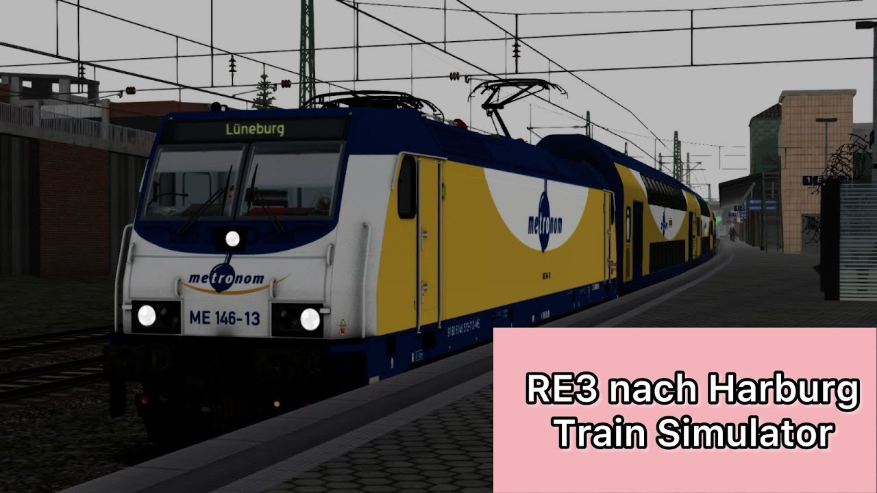 RE3 nach Hamburg Harburg | Train Simulator | Baureihe 146 | Metronom ...