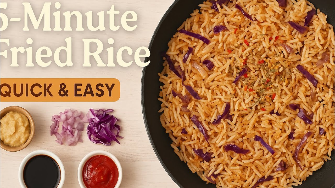 5-Minute Fried Rice Recipe | Quick & Easy Meal for Students, Moms ...