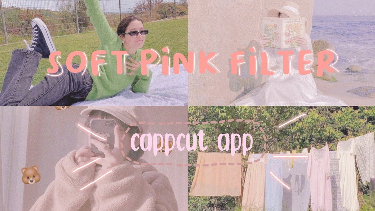 Soft pink aesthetic filter by capcut - YouTube