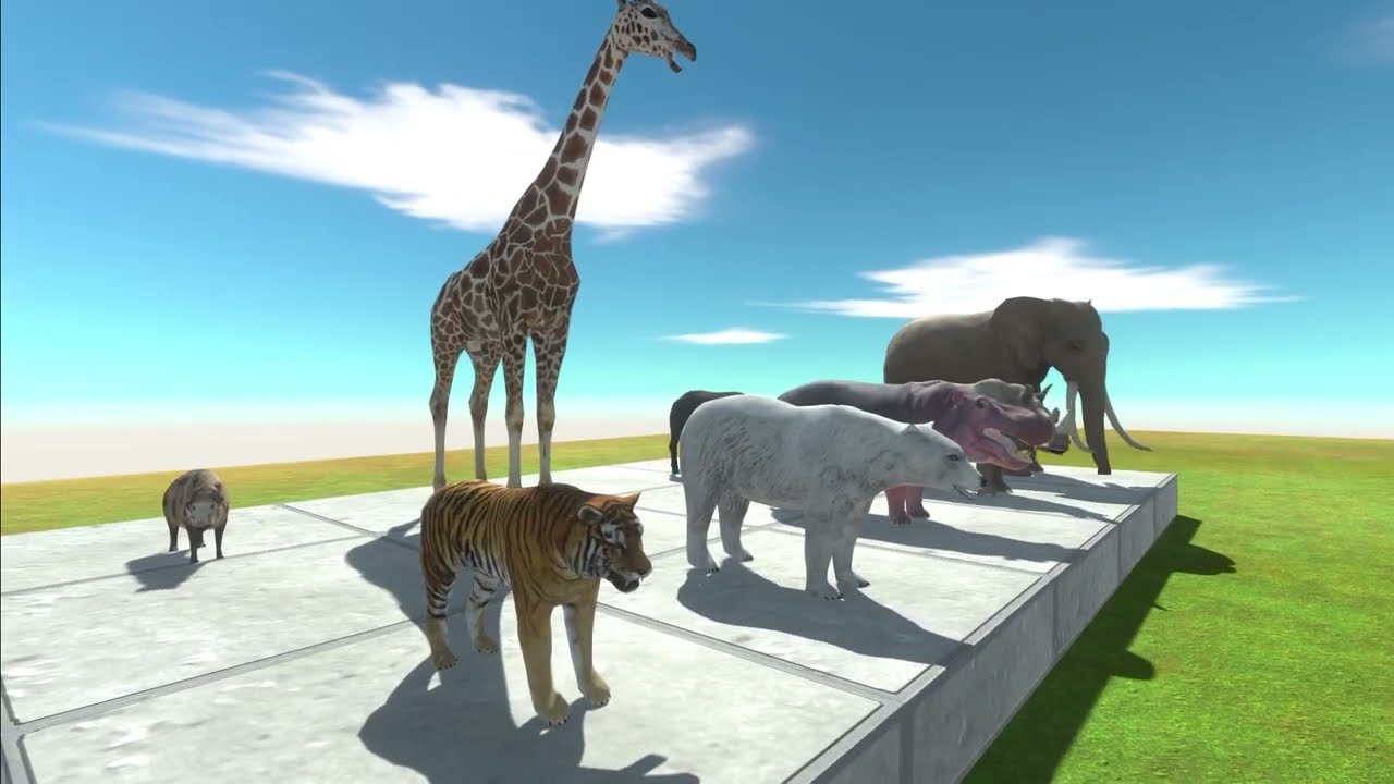 Speed race of animals - Animal Revolt Battle Simulator - YouTube