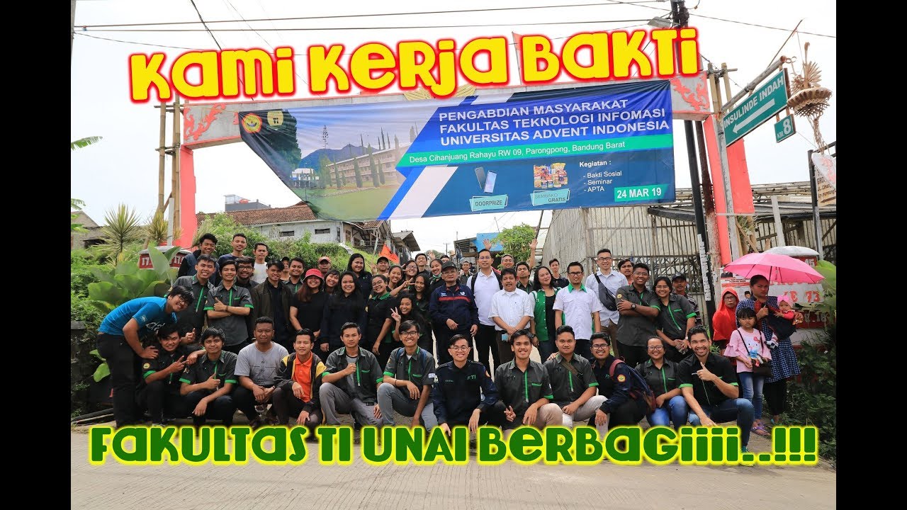 Bakti Sosial Fakultas Gue!!! FTI UNAI ke Desa - YouTube