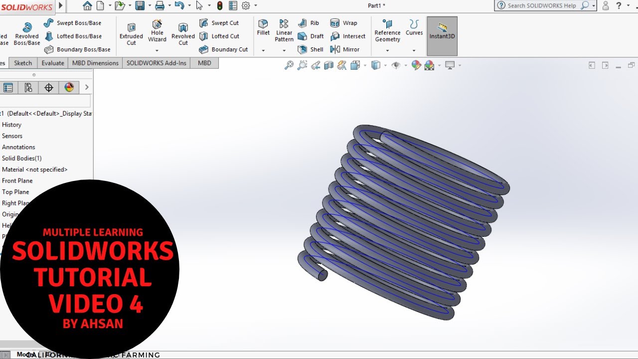Ultimate Solid Works Tutorial for Absolute Beginners- in easy steps ...