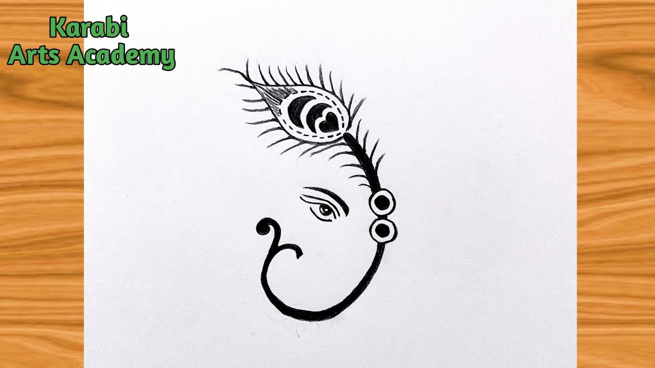 How to draw lord ganesh easy| Easy drawing|@karabiartsacademy6921 - YouTube