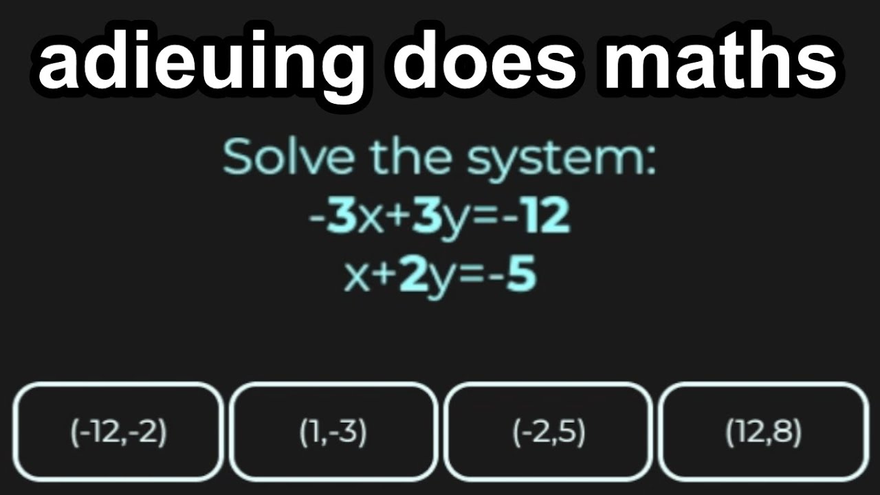 adieuing does maths (Math DCO Roblox) - YouTube