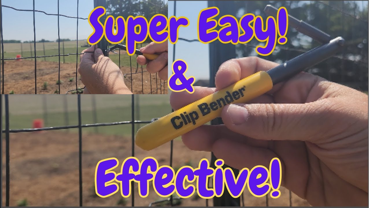 Use This Easy Little Tool For Fence Post Clips - YouTube