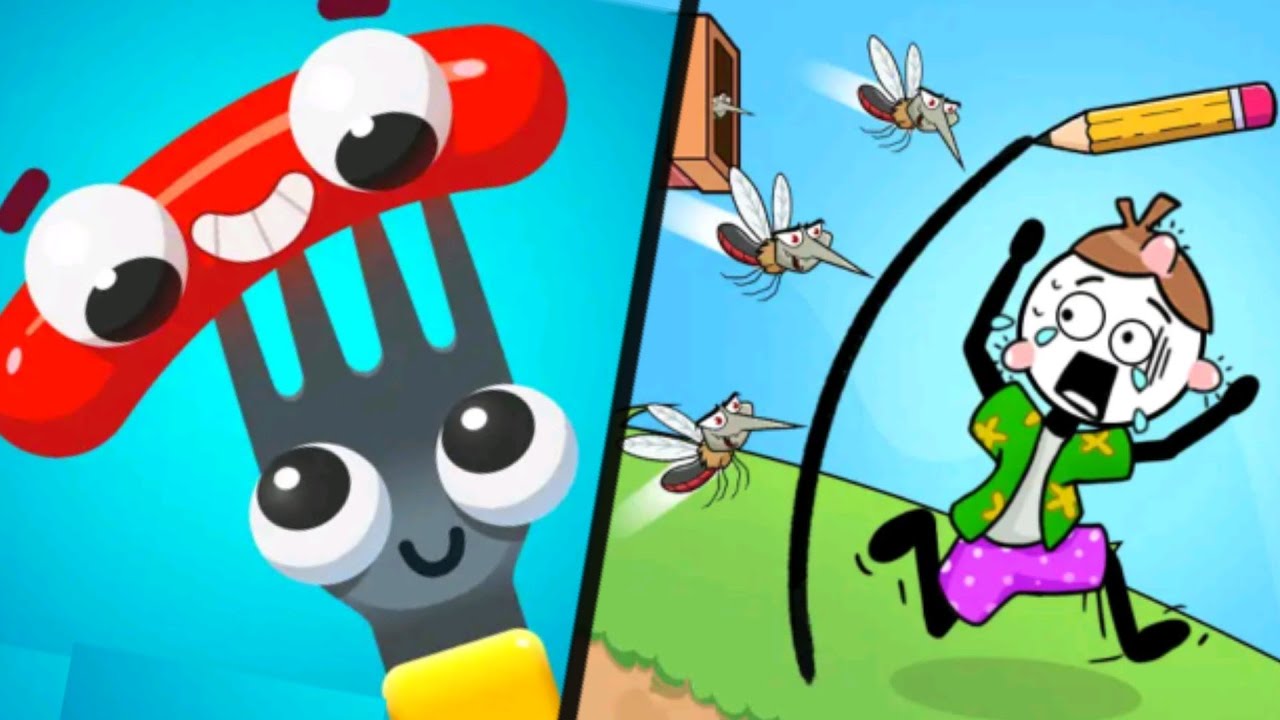 Satisfying Top Trending Gameplay SAVE THE STICKMAN vs FORK N SAUSAGE ...